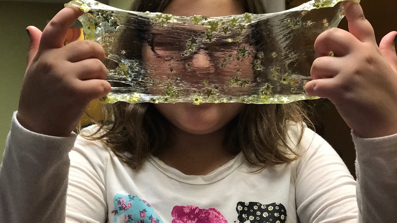 How To Make Starry Night Clear Slime! - YouTube