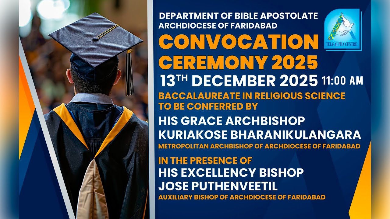 CONVOCATION CEREMONY 2025 || DEPARTMENT OF BIBLE APOSTOLATE ARCHDIOCESE ...