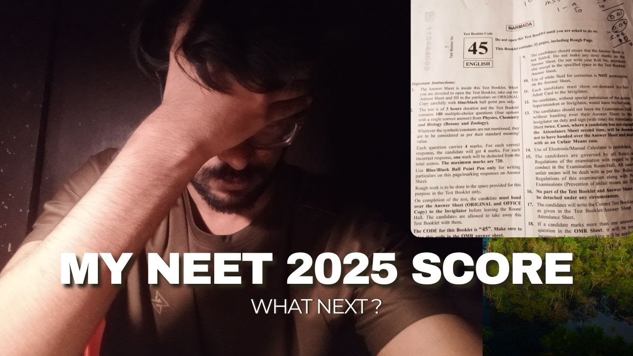 My expected NEET 2025 score | Future Plans as a Partial Dropper | NEET ...