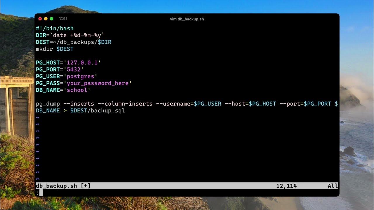 Postgresql Database Backup Automation Youtube