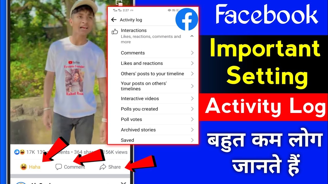Facebook activity log | facebook activity log setting | facebook ...