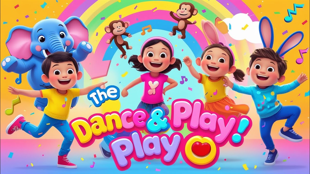 "The Silly Animal Dance! 🐘🐒🎶 Fun Kids Song & Dance | Nursery rhymes ...