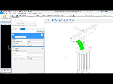 OpenBridge Modeler 2021 Release 1 Variable Columns and Piers - YouTube