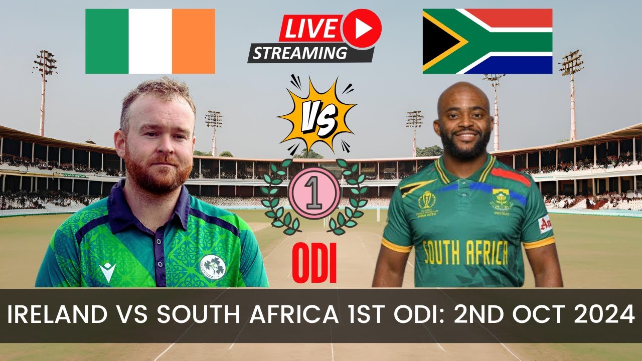 Ireland vs South Africa 1st ODI, Live score and commentary cricket ...