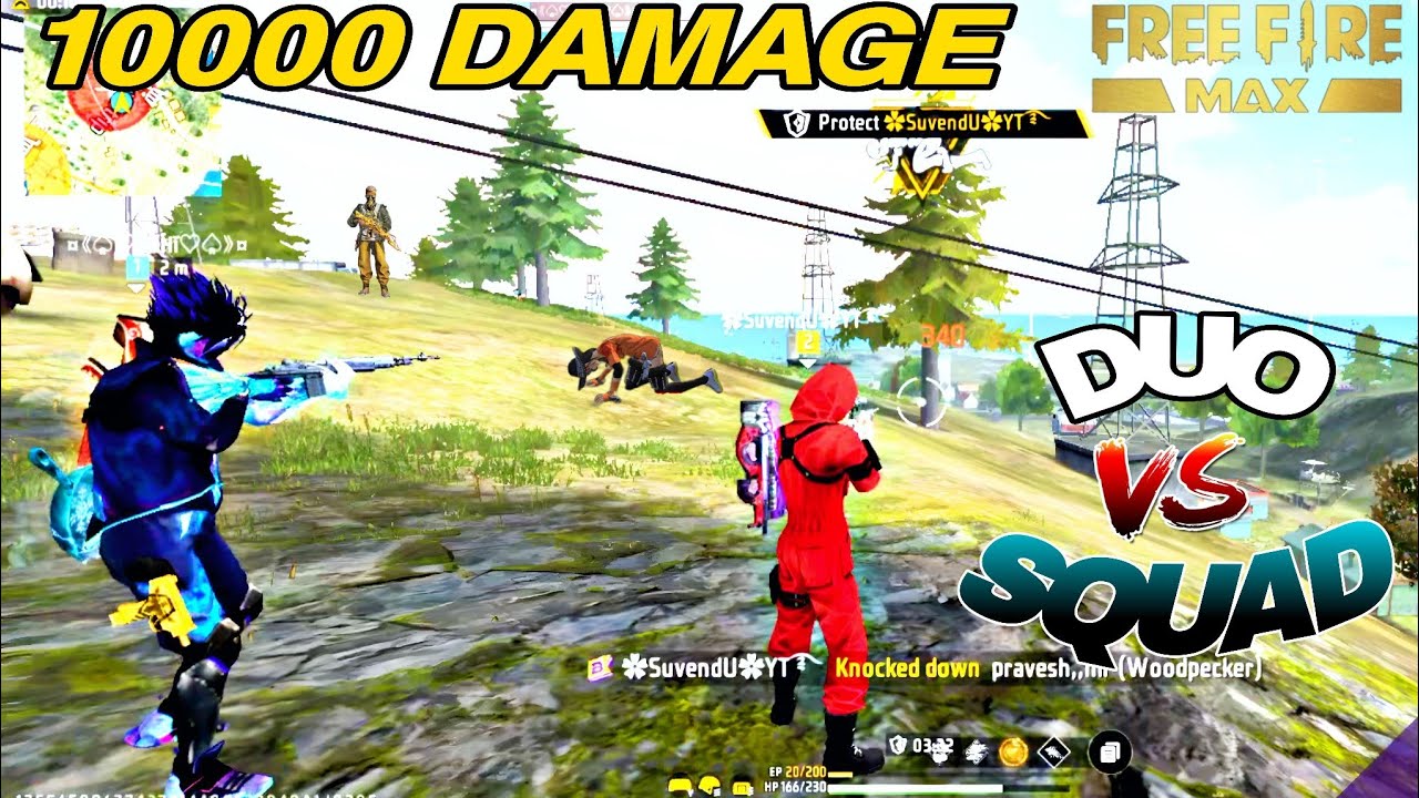 Duo vs Squad Free Fire 😱 Duo Vs Squad 😯 Free Fire 🔥 - YouTube