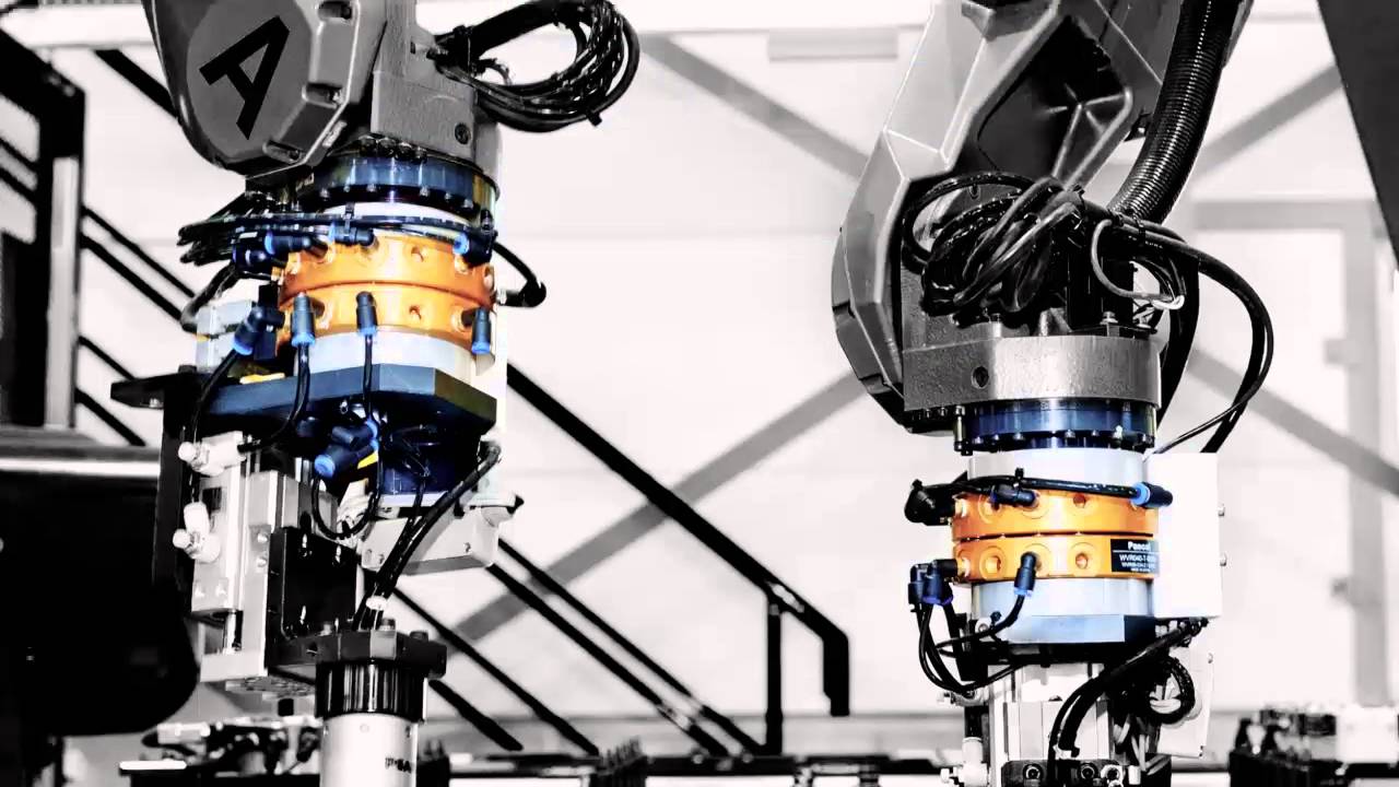 ロボットツールチェンジャ 実施例 / Robot tool changer Practical example - YouTube