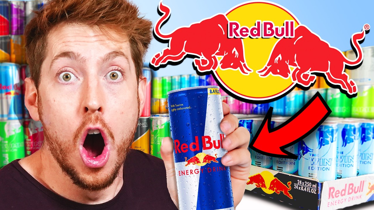 We Tried EVERY Red Bull Flavor! - YouTube