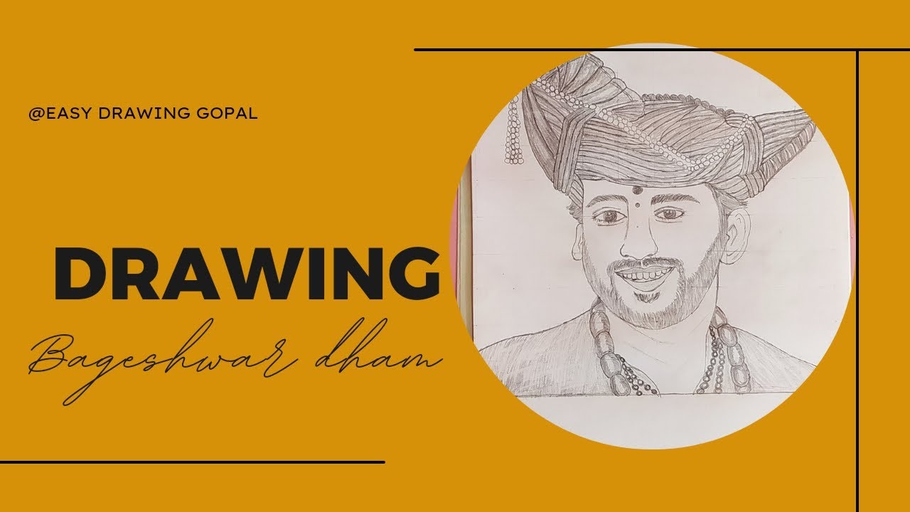 sketch to bageshwar dham ,drawing to bageshwar dham #balaji # ...