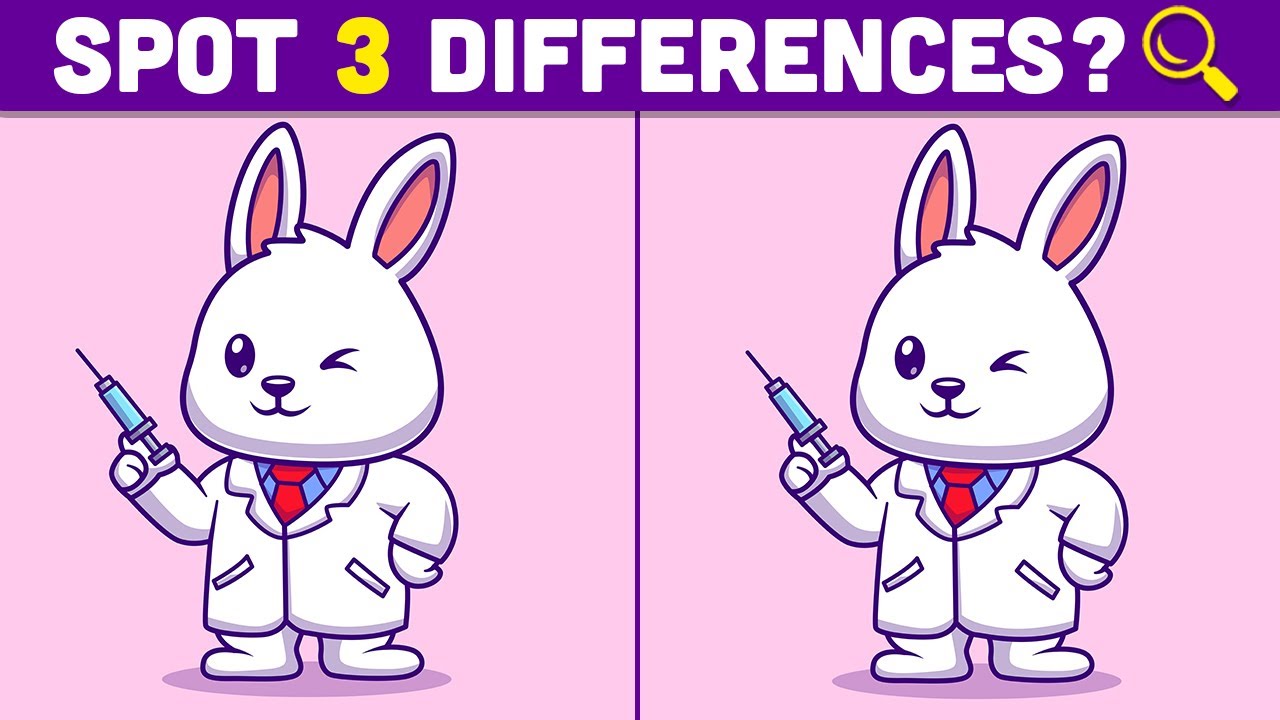 Spot the Difference | Easy to Hard Find the Difference Puzzles | #Ep39 ...
