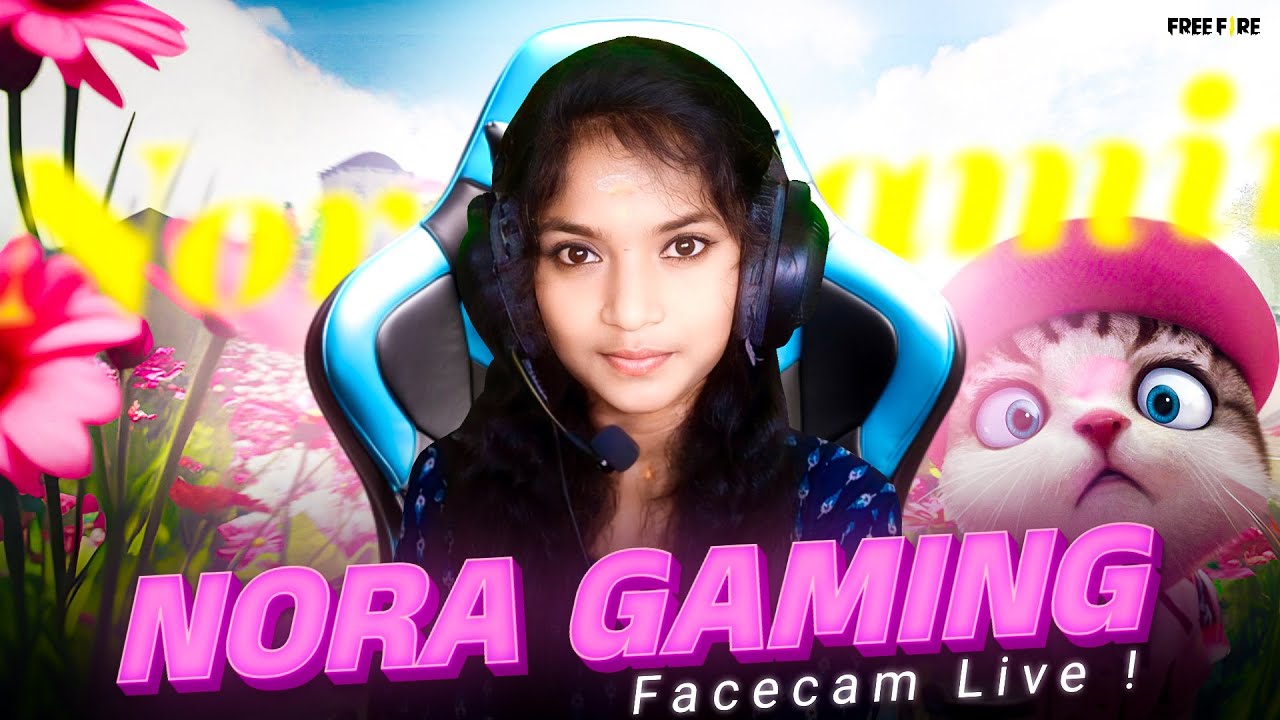 FF NEW RANK SEASON 41💕Free Fire Live With Nora gaming 💖 Mobile FF Queen ...