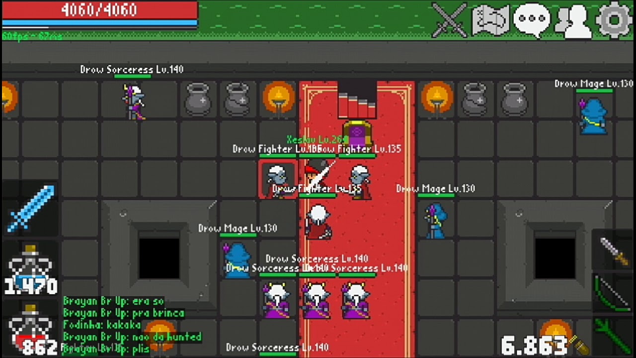 Rucoy Online ja treino drow fighter?drow level 135 - YouTube