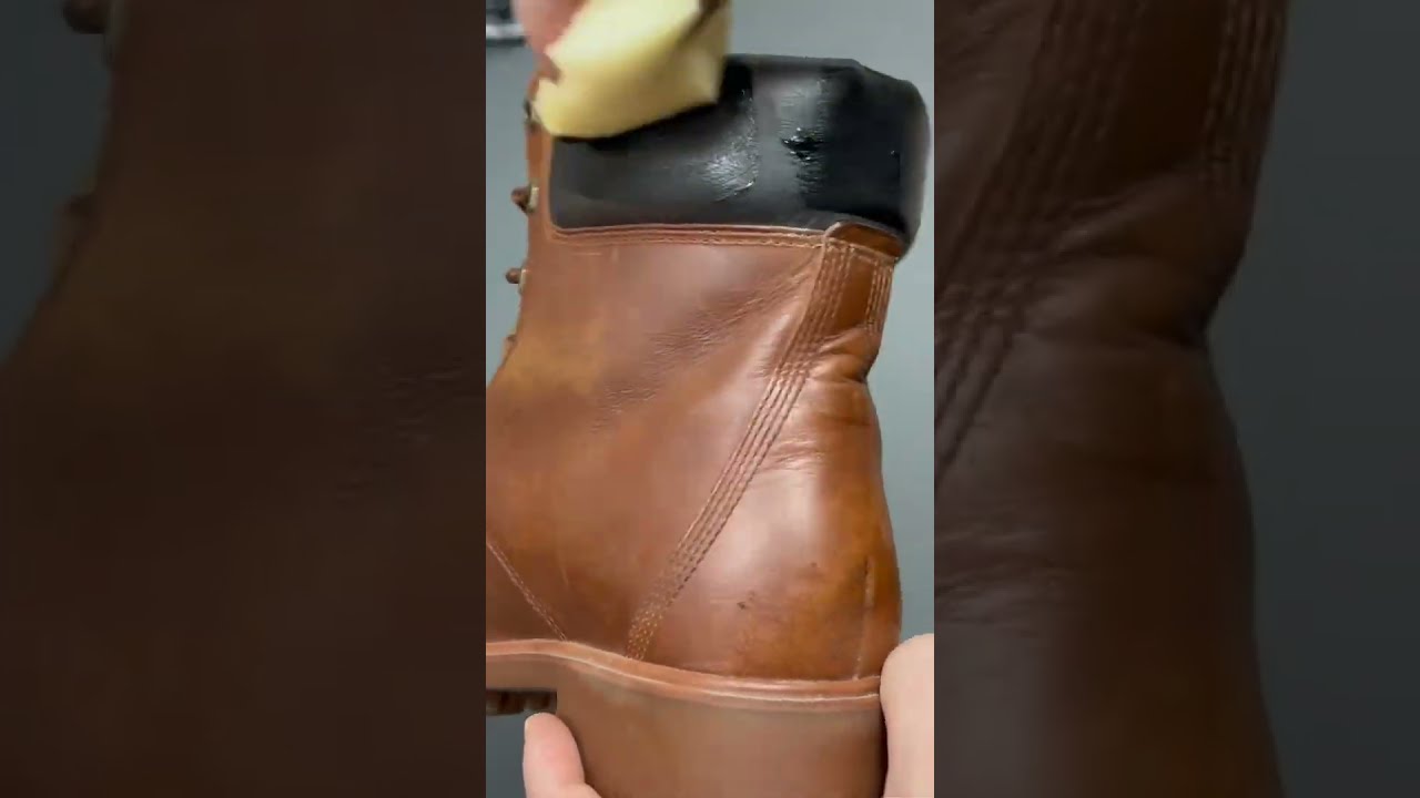 ASMR polish Timberland Boot #asmr #restoration - YouTube