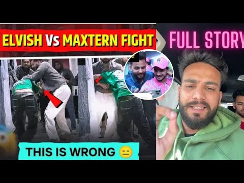 Shocking fight : ELVISH YADAV VS MAXTERN CCTV footage 🔴 - YouTube