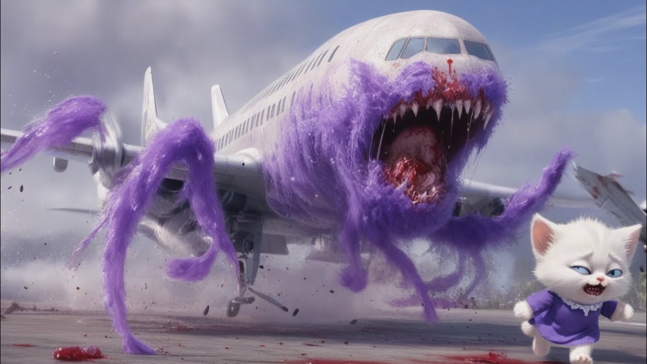 A monster Airplane started chasing the kitten. |Airplane EATER| |TRAIN ...