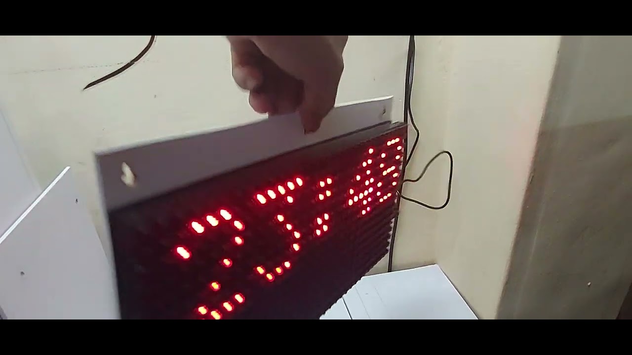 P10 Led Wi-Fi Internet clock. with selectable Wi-Fi login - YouTube