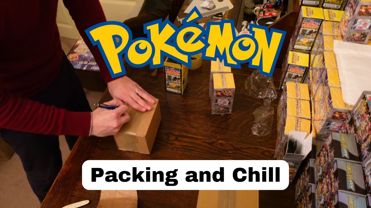 Packing orders for my 3 figure Pokemon business - YouTube