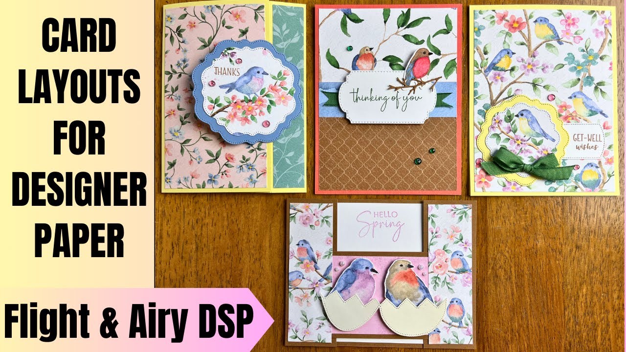 Design Inspiration: 4 Card Layouts Using Designer Paper! LAST DAY for ...
