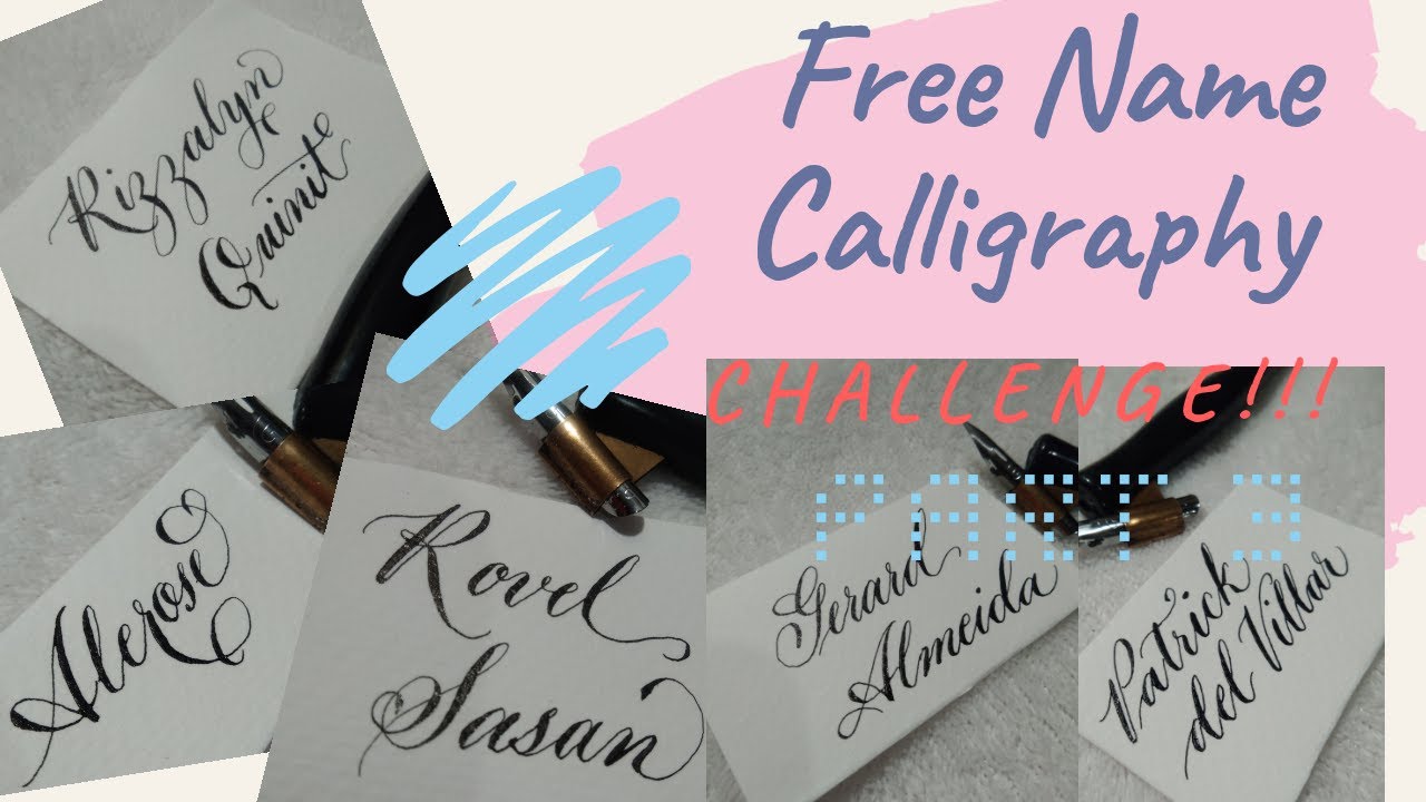 Beautiful Names in Calligraphy Part 4 - YouTube