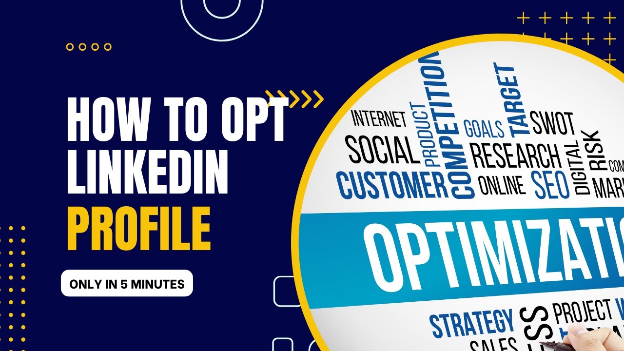 How to optimize your LinkedIn Profile | How to work on LinkedIn | LinkedIn profile optimization ...