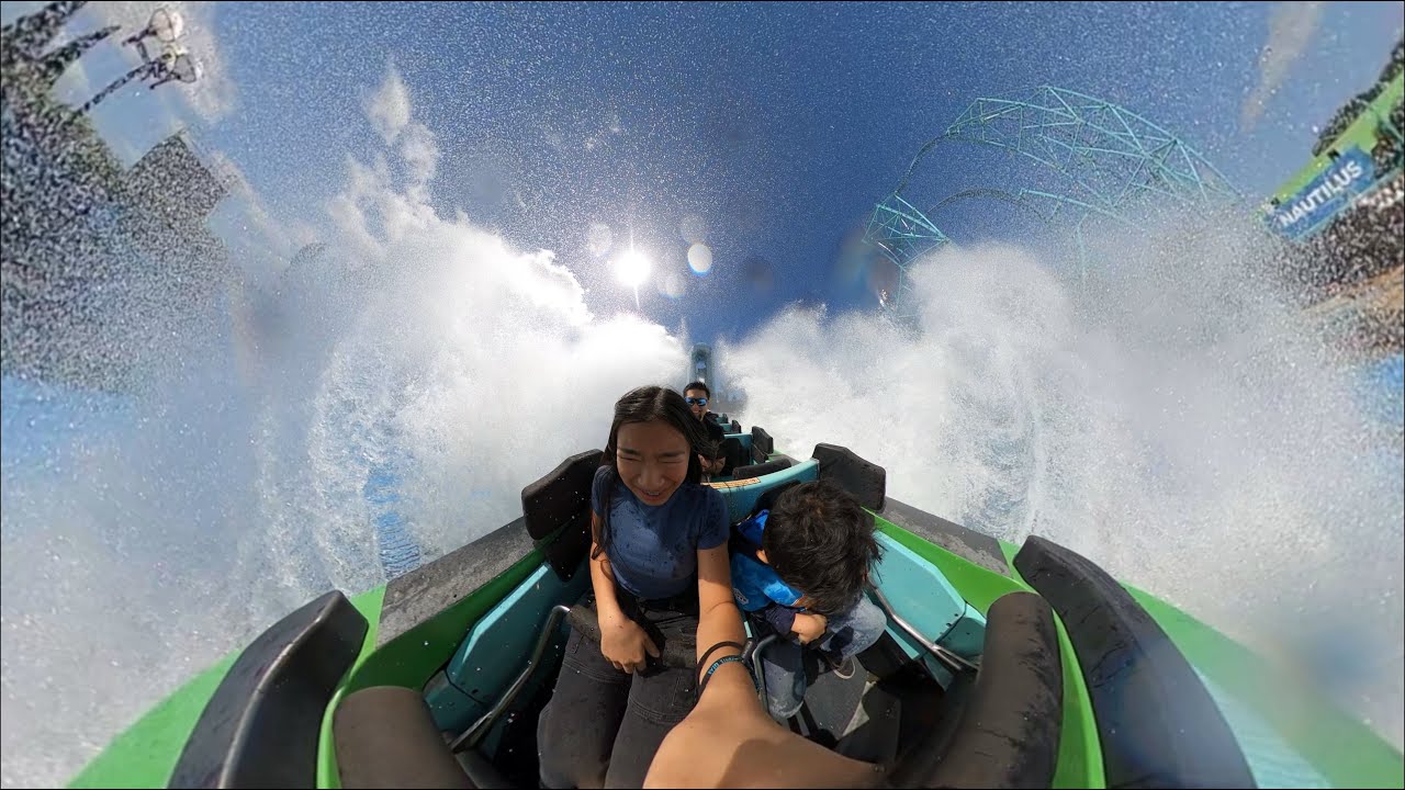 360 Ride Atlantis Water Coaster at SeaWorld San Diego - YouTube