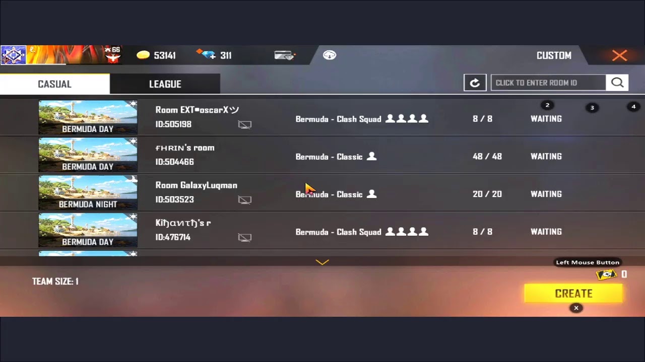 sl free fire live - YouTube