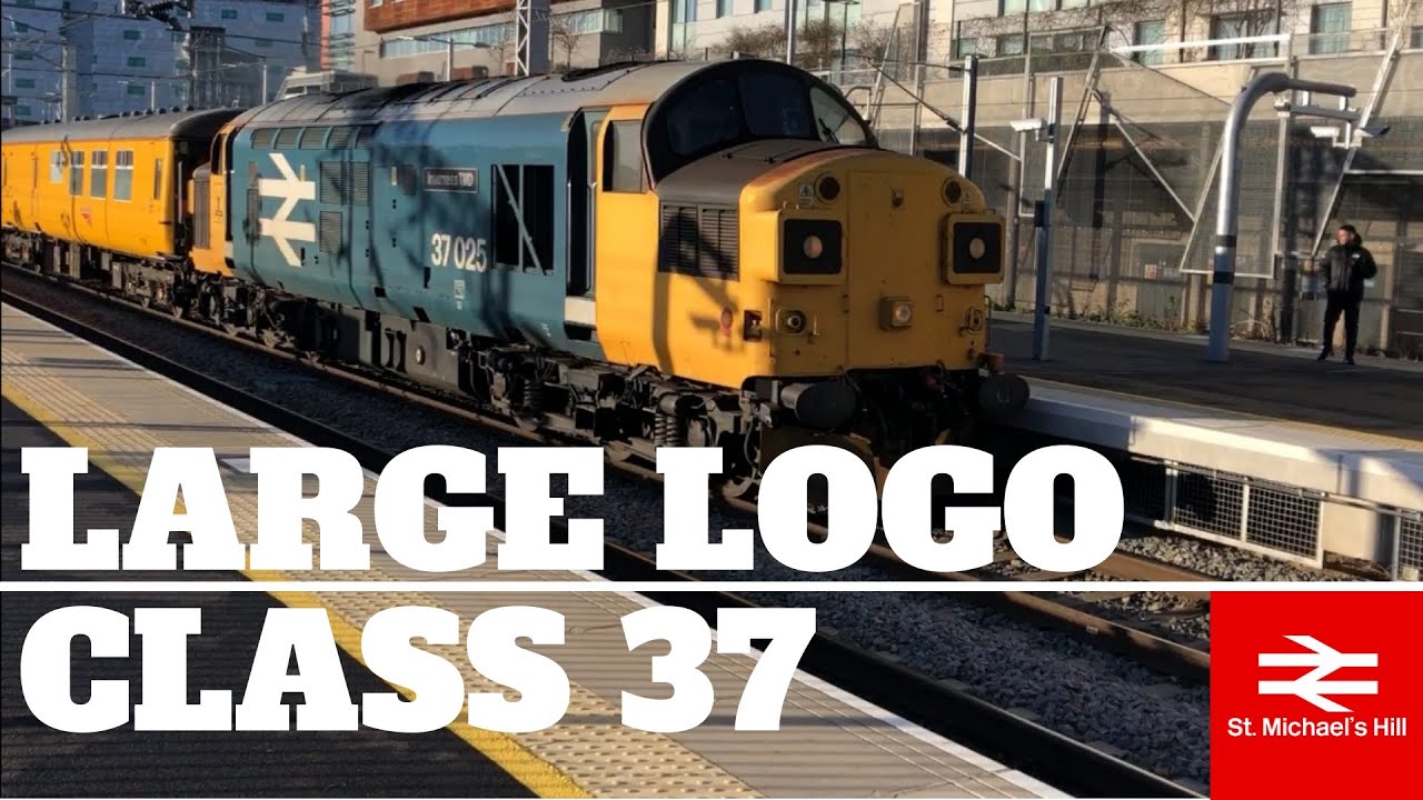 BR Large Logo Class 37 & More at Hayes & Harlington - YouTube