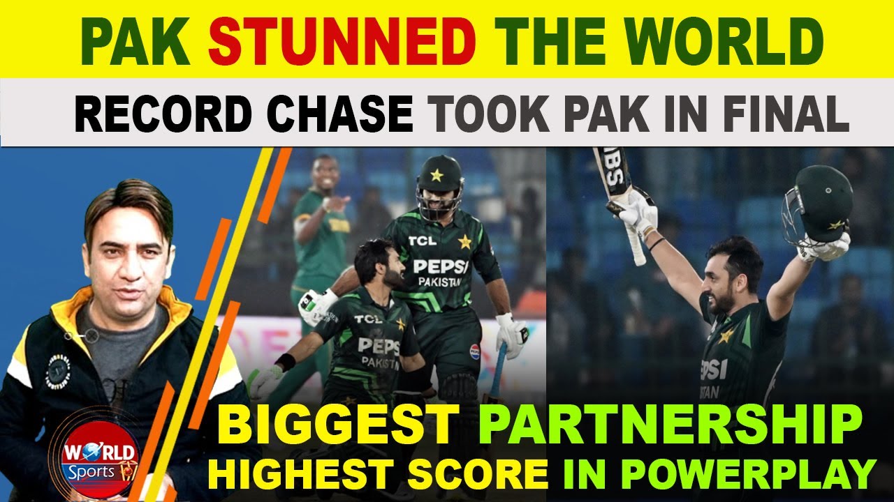 Highest ever chase took Pakistan into final | Pakistan vs South Africa ...
