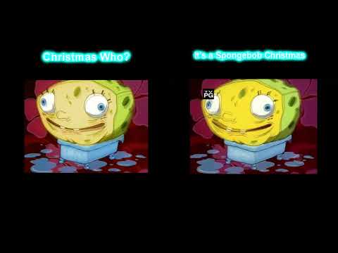 SpongeBob Christmas intro (Comparison)