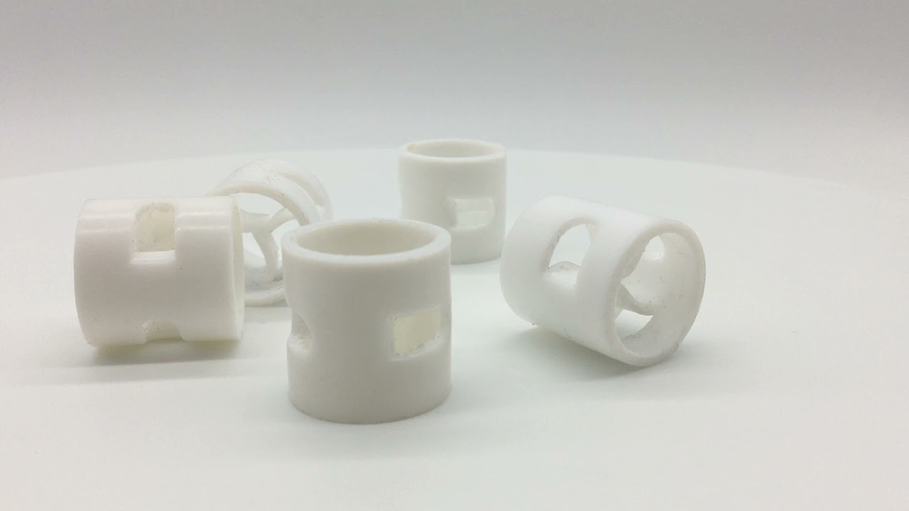 PTFE plastic pall ring PTFE plastic raschig ring filter media for sale ...