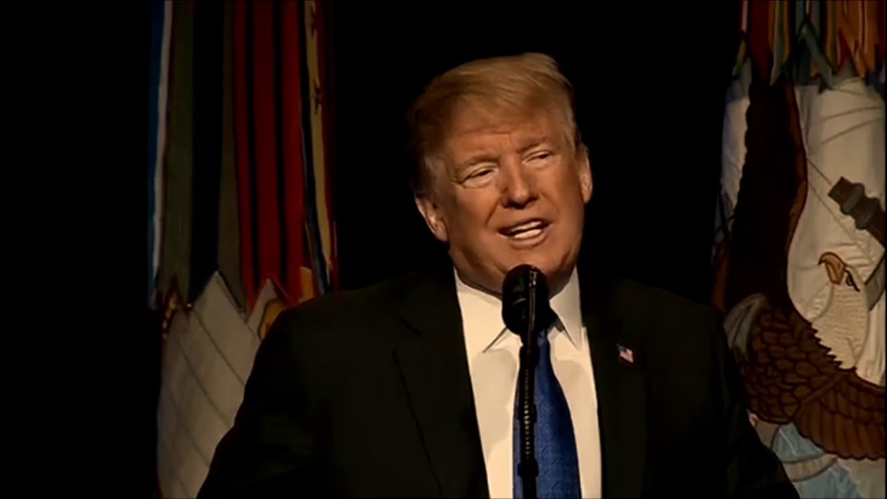 Trump Delivers Great Speech At The Pentagon 1/18/19 - YouTube