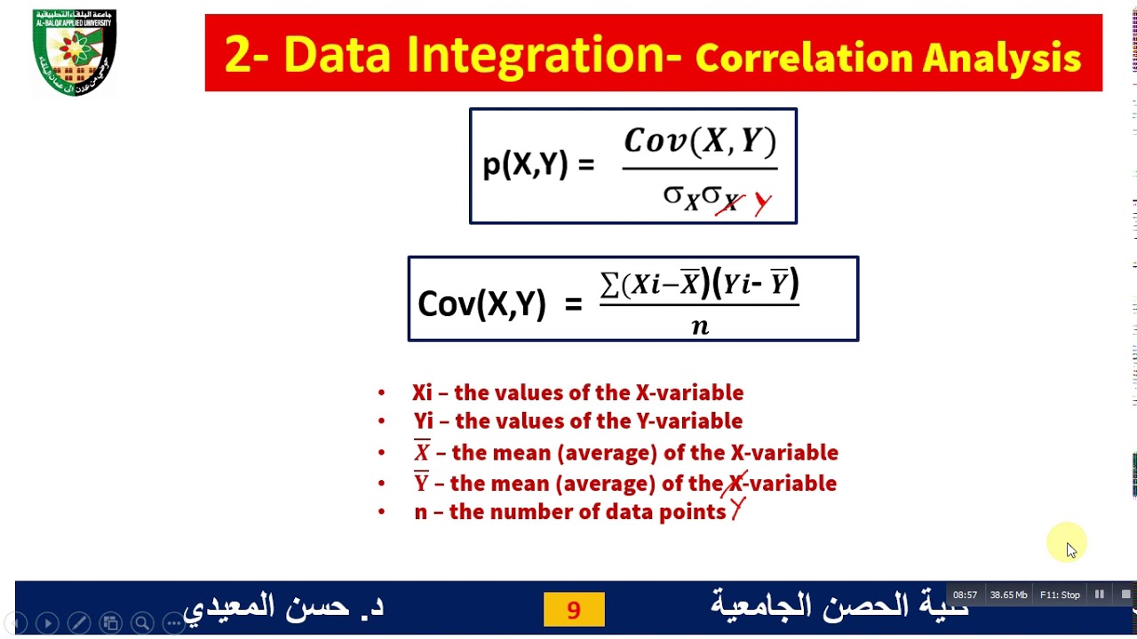 Data Mining Lecture 10-Data Preprocessing-Data Integration - YouTube