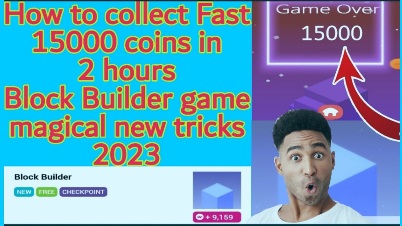 How to collect 15000 coins Block Builder game 2023 | English language ...