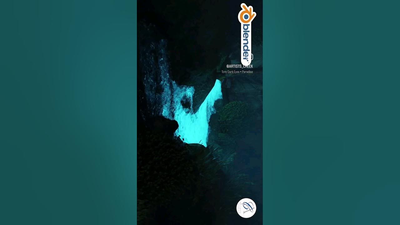 glowing river effect #blender3d #blender #blendertutorial #river #dynamics #visualeffects #howto ...