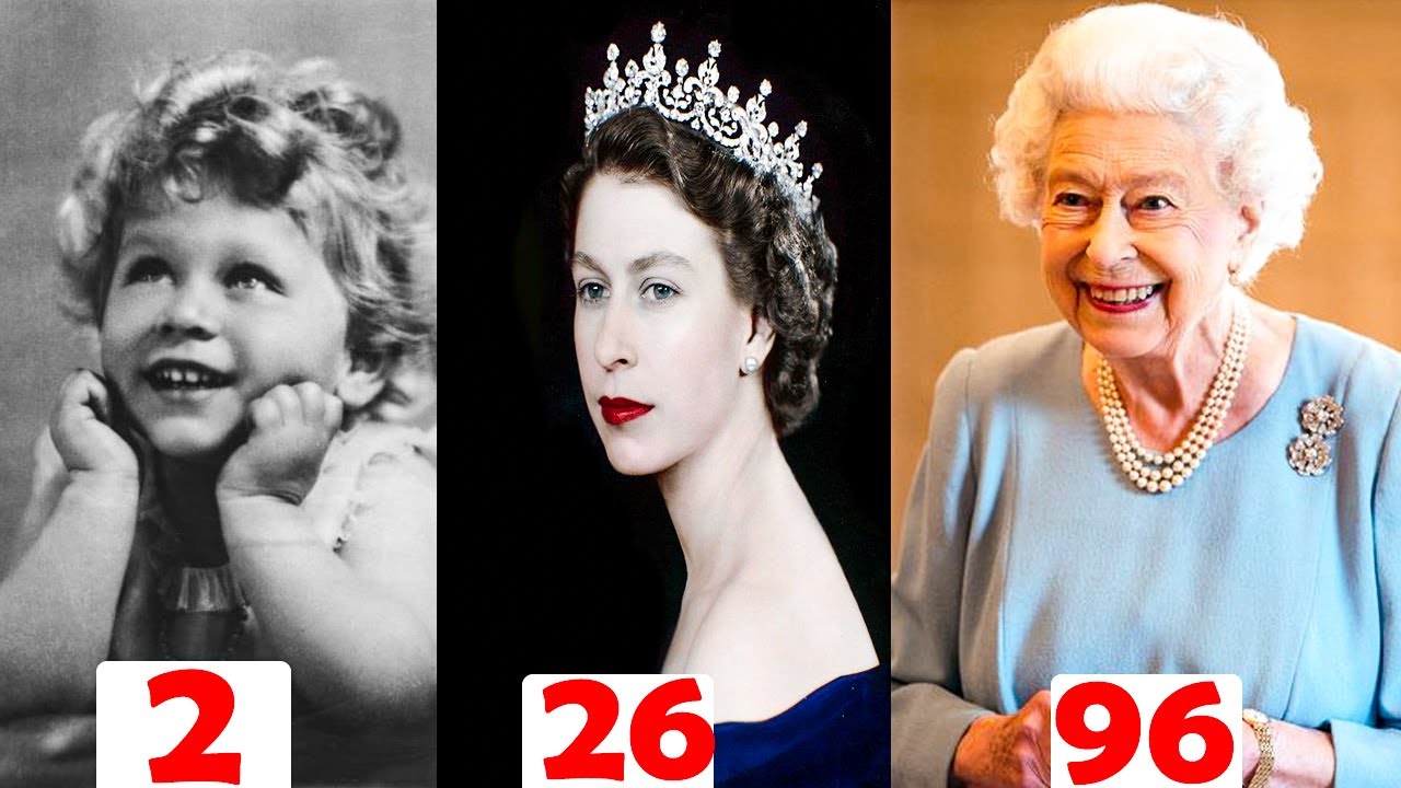 Queen Elizabeth II from 0 to 96 years Transformation (1926 - 2022 ...