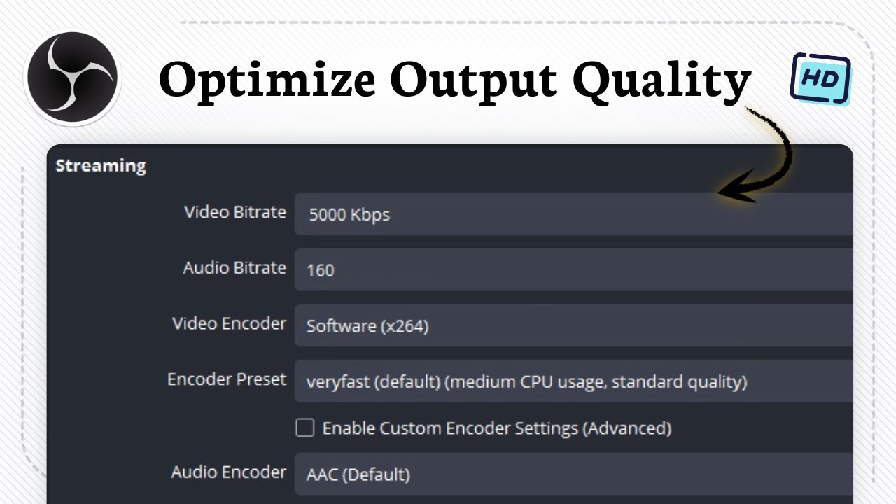 How to change the bitrate in OBS Studio - YouTube