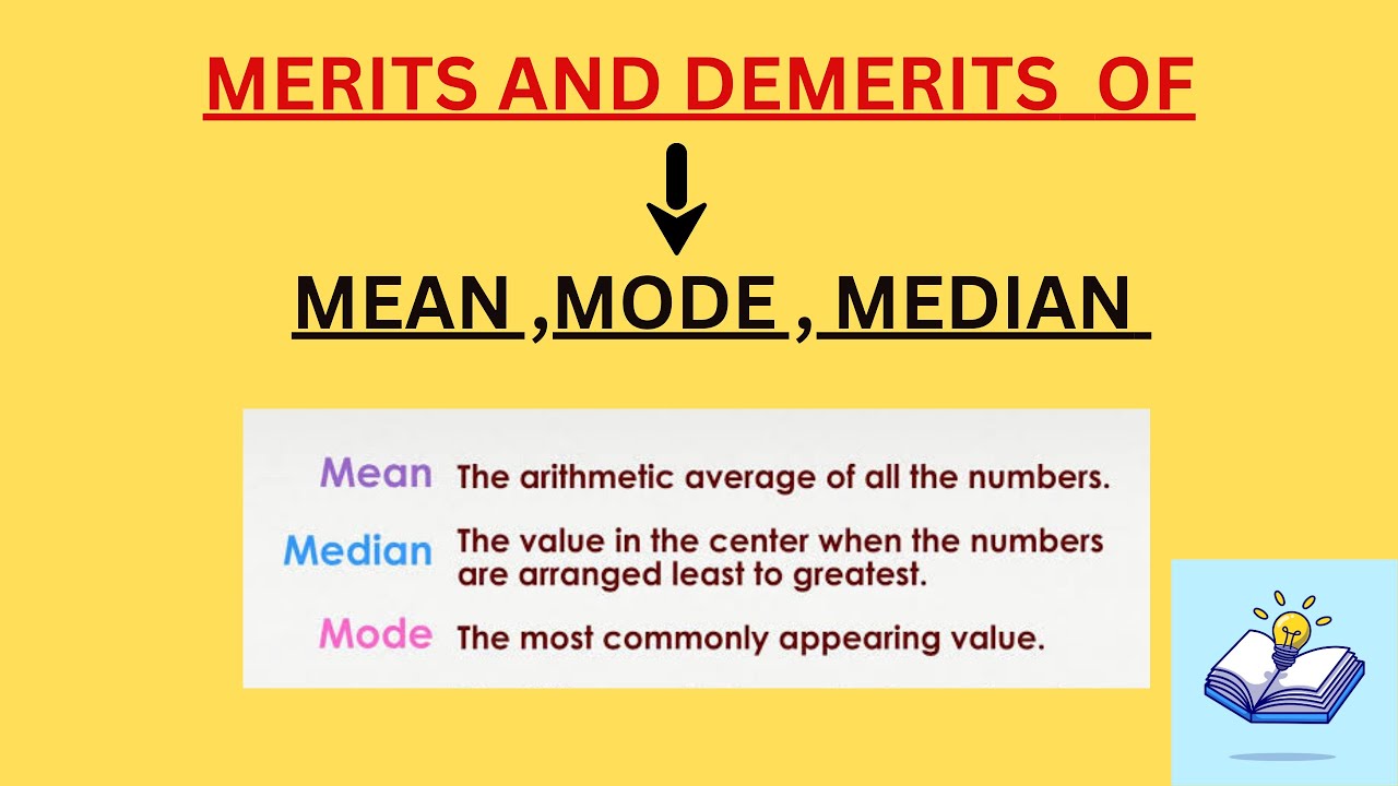 Merits & Demerits Of Mean, Mode, Median || HINDI || #statistics #hindi ...