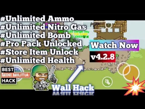 MINI MILITIA VERSION || 4.2.8 MEGA WALL HACK ALL IN ONE MOD BY TG TEAMS ...