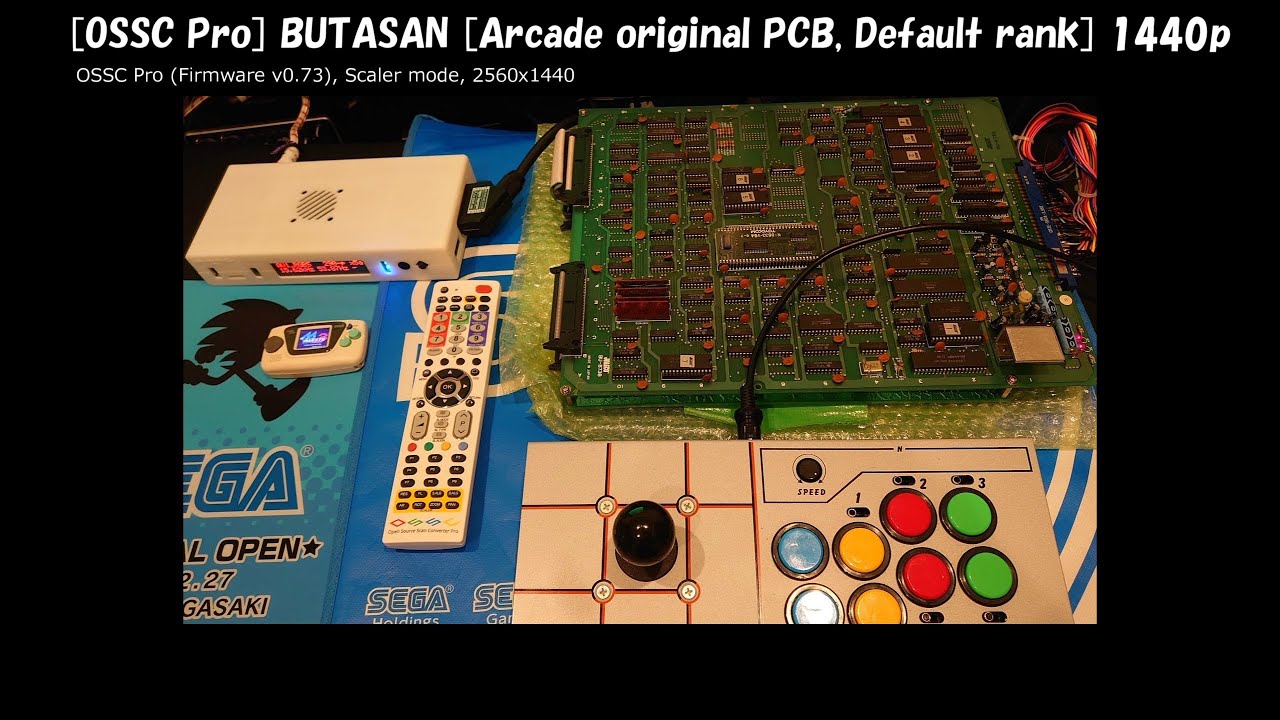 [OSSC Pro] BUTASAN [Arcade original PCB, Default rank] 1440p - YouTube