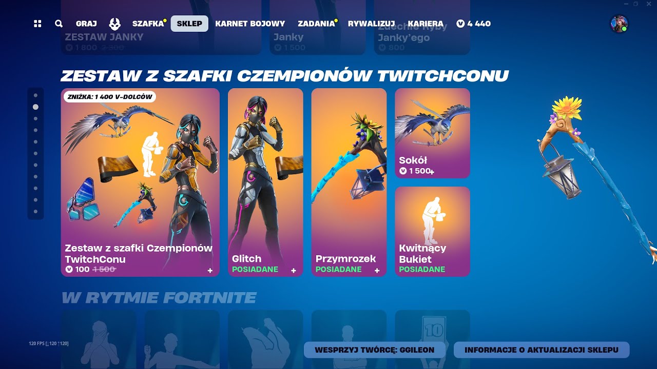 SKLEP FORTNITE 22.04.2024 *NOWA EMOTKA KOŚCISTE PODRYGI, PRZYMROZEK ...