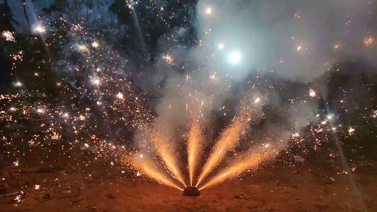 Peacock Firework Slowmotion - YouTube