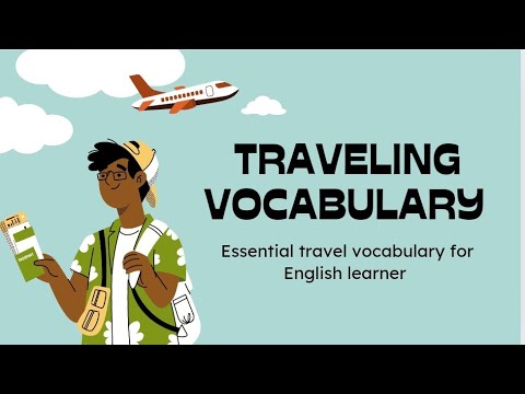Essential Travel vocabulary for English learners / Traveling Vocabulary ...