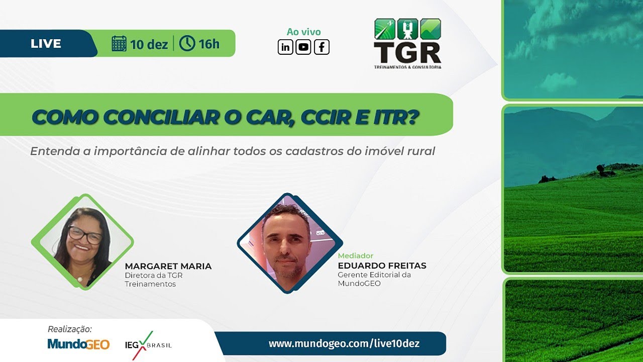 Como conciliar o CAR, CCIR e ITR? - YouTube
