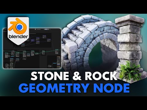 Blender 4 Stone & Rock Geometry Node