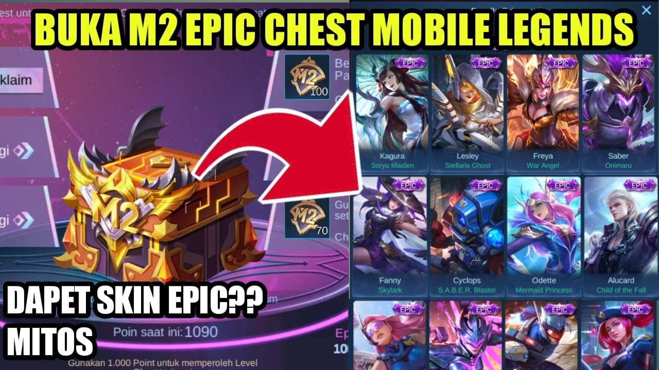 UNBOXING M2 EPIC CHEST MOBILE LEGENDS!!! AUTO DAPET SKIN EPIC - YouTube