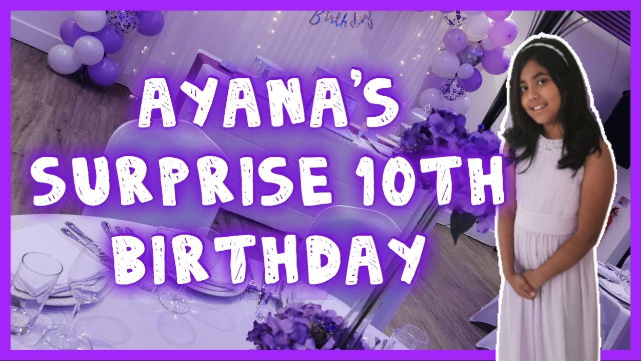 10th Birthday Surprise Party! - YouTube