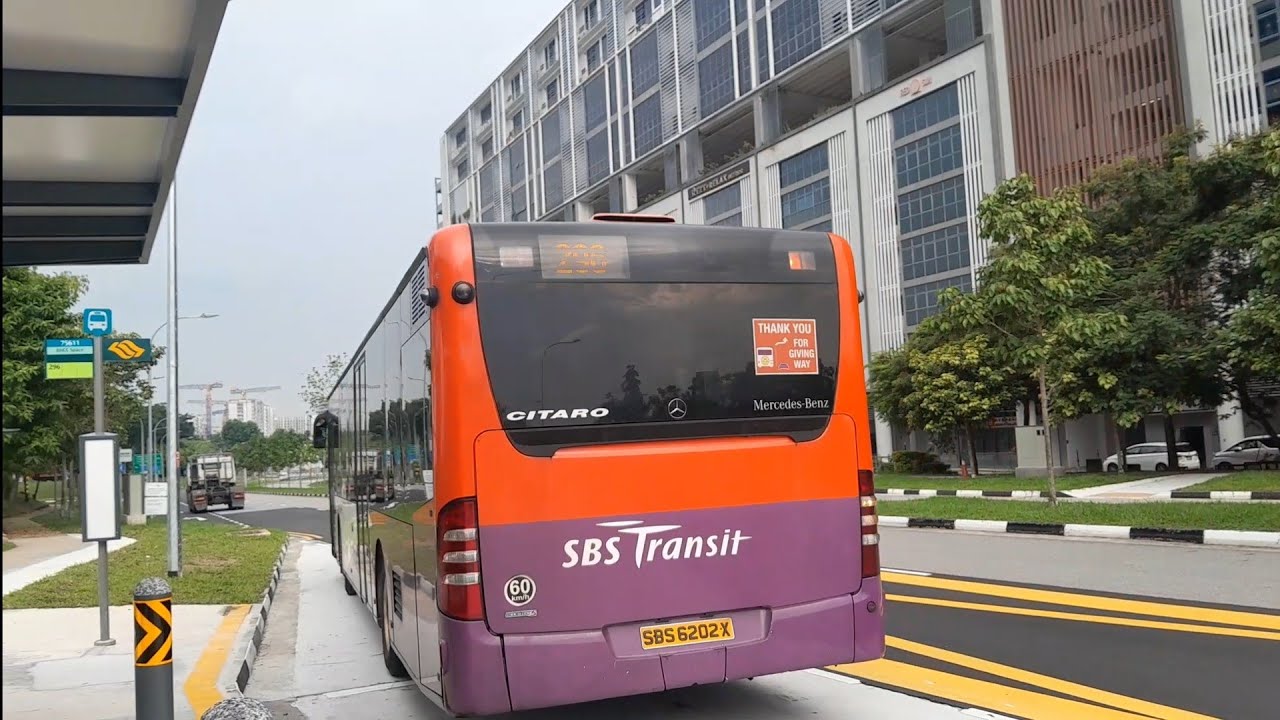 SBS Transit: [SBS6202X] On Service 296 Departing BHCC Space Bus Stop ...