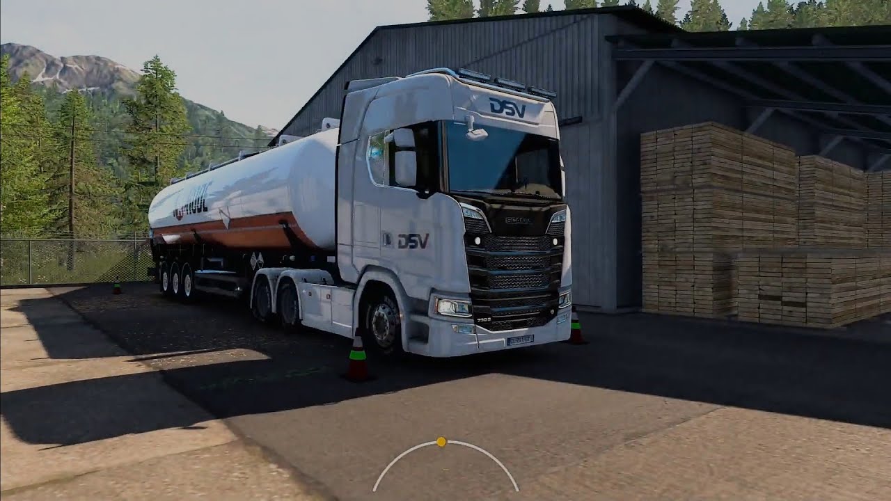 DSV Company | Scania Truck Drive In Hills | Tanker Load | Part 2 ( No ...