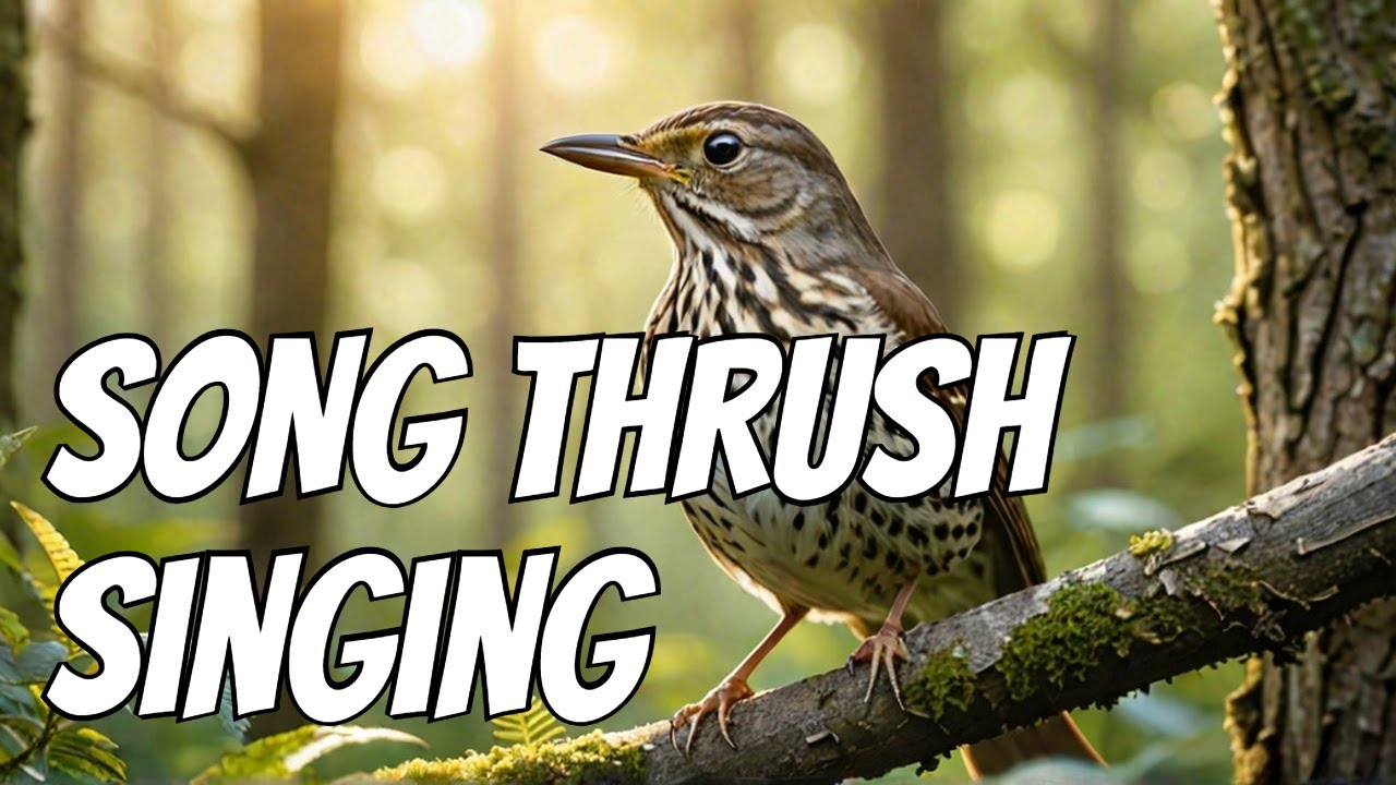 Song thrush singing #songthrush - YouTube