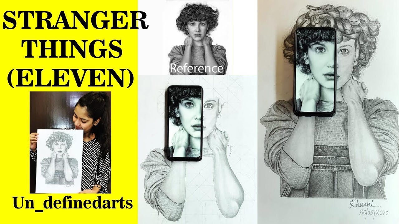 Drawing Eleven (ell) From STRANGER THINGS 😍|Milliebobbybrown |Timelapse ...
