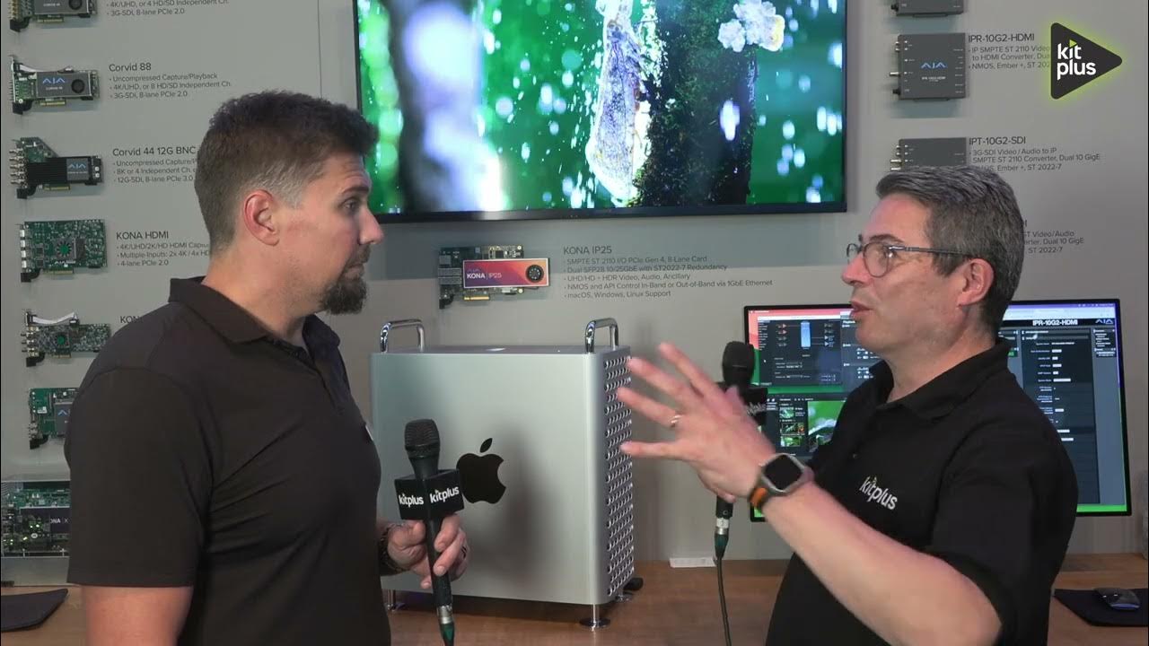 AJA KONA IP25 at IBC 2024 - YouTube